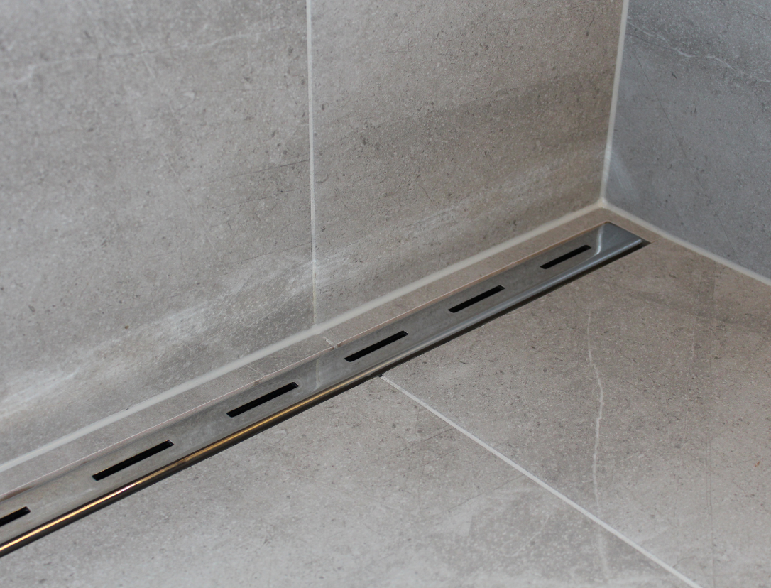 Shower Grate - Chrome plated Brass - Strip Grate Australia
