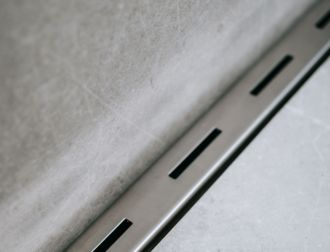 Brushed Stainless Steel Channel Drain - Strip Grate Australia